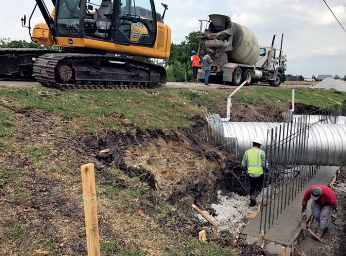 Sliplining Talty, Texas Culvert with Spiral Rib Corrugated Steel Pipe