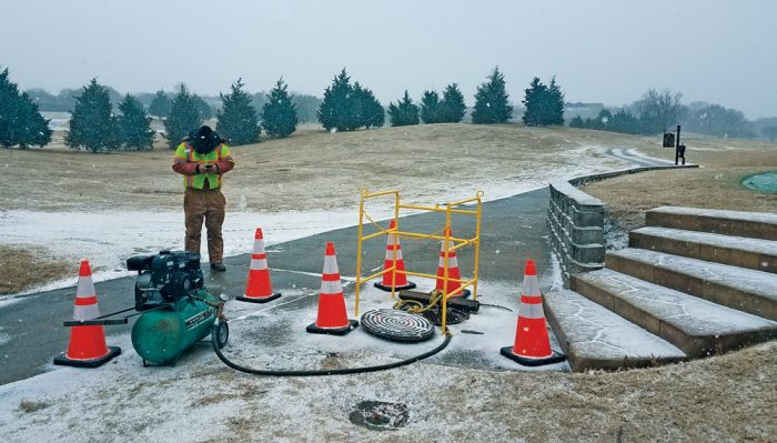 Pipe Cleaning Project Takes Crew Across Texas Golf Course