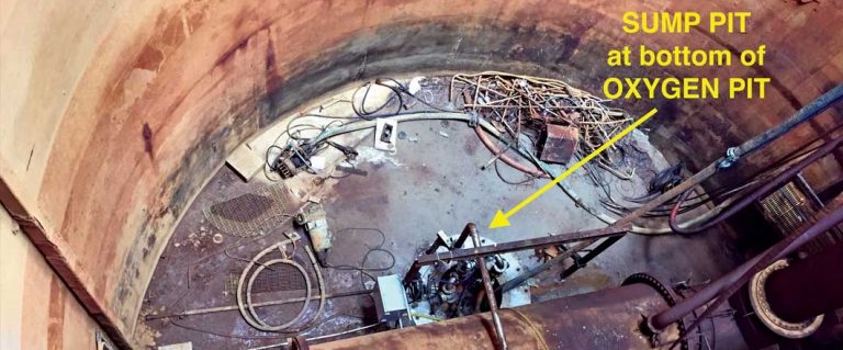 How to Stop 125 GPM of Gushing Water Into an Oxygen Pit