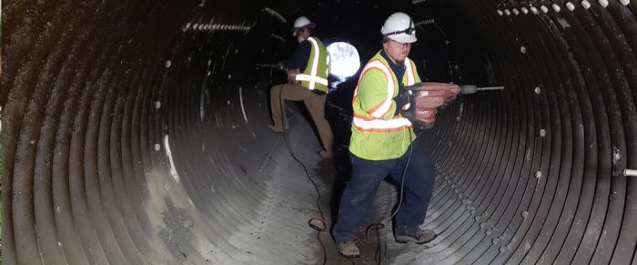 Santa Cruz Culvert Rehabilitation from the Outside and Inside