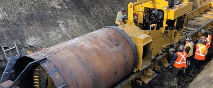 Large Diameter Guided Auger Boring in Alberta | Trenchless Technology