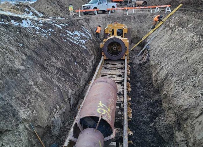 Large Diameter Guided Auger Boring in Alberta | Trenchless Technology