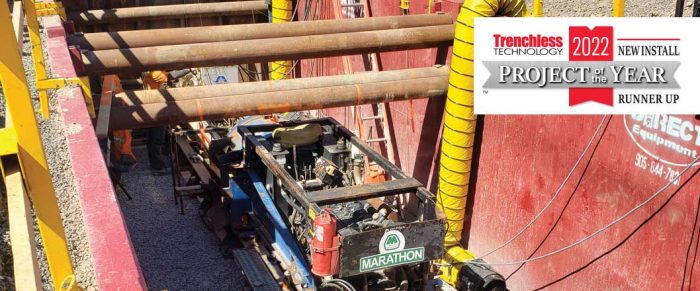 2022 Trenchless Technology Project of the Year New Install Runner Up