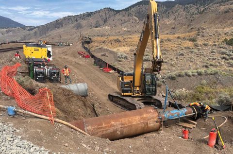 Remote Railway Pipe Ramming in British Columbia | Trenchless Technology